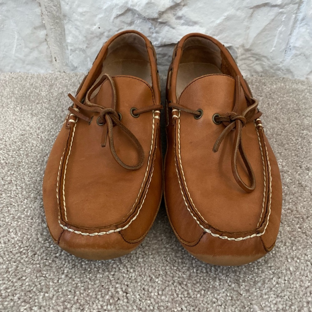 Polo Ralph Lauren Roland Tan Leather Slip-On Men’s Si… - Gem